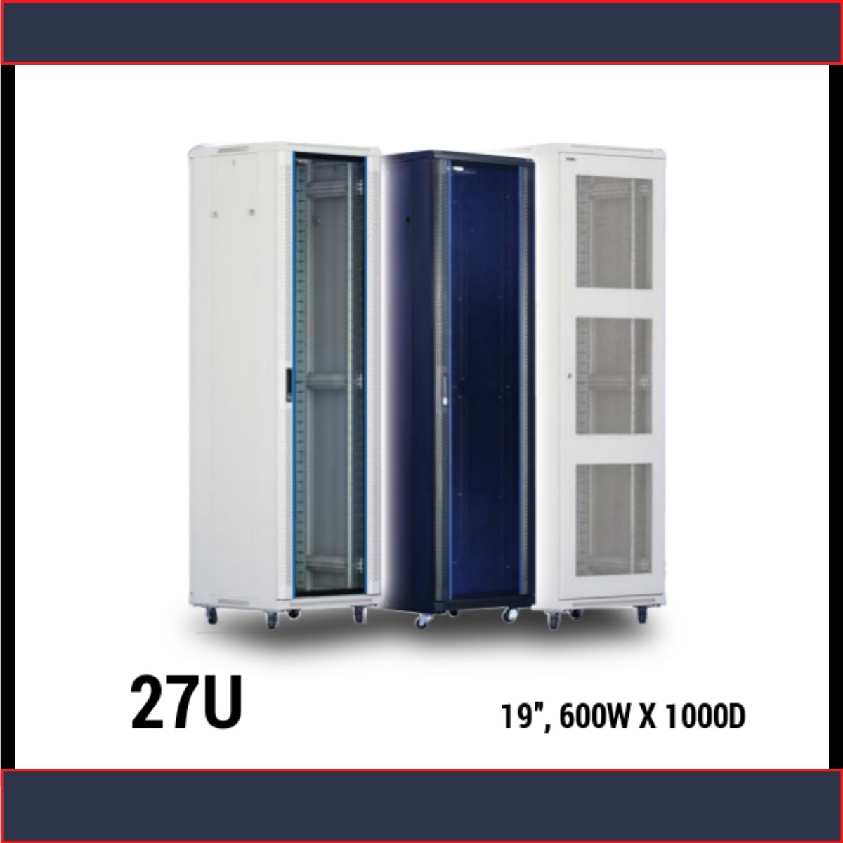 Toten 27U Server Rack / Cabinet – 27U, 19″ (W600 x D800mm) - AhujaBD